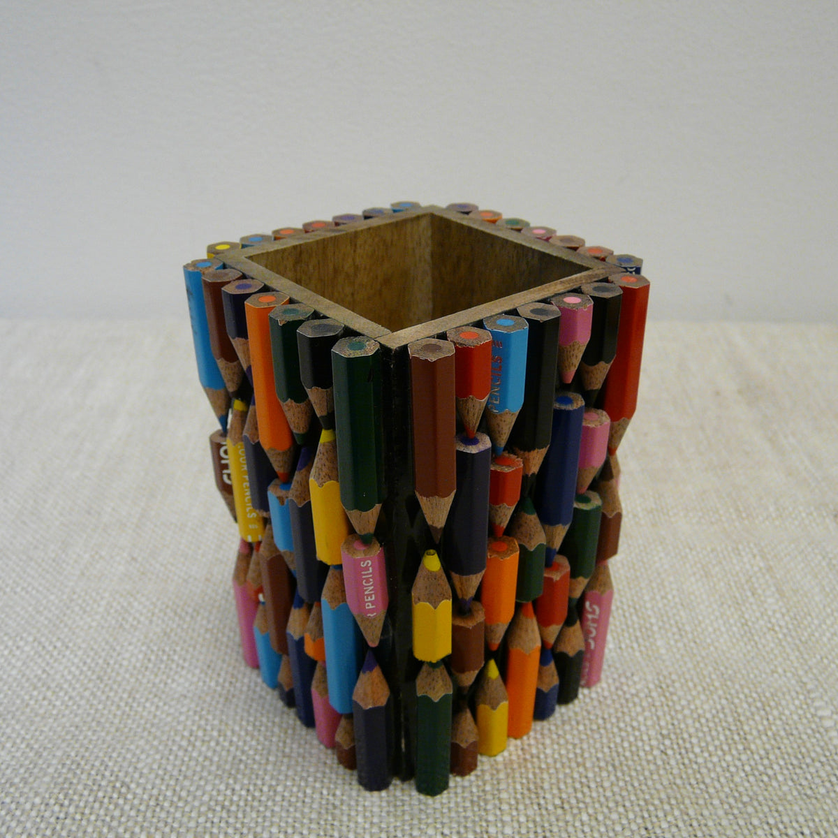 Fair Trade Handmade Pencil Pot with Recycled Crayon Stubs – fair2all